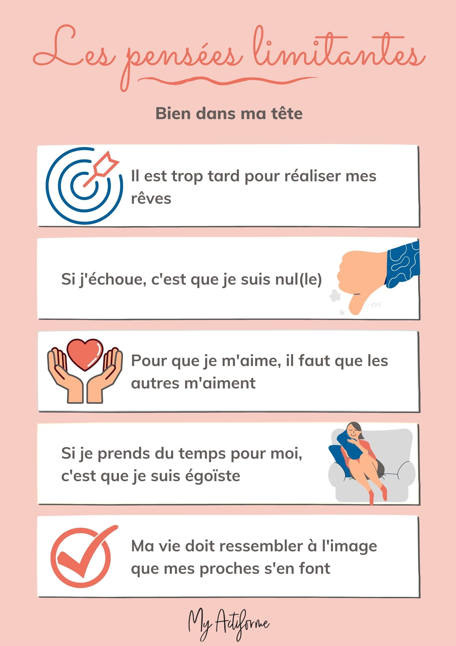 5 pensées limitantes, comment s'en libérer ? - Blog My Actiforme